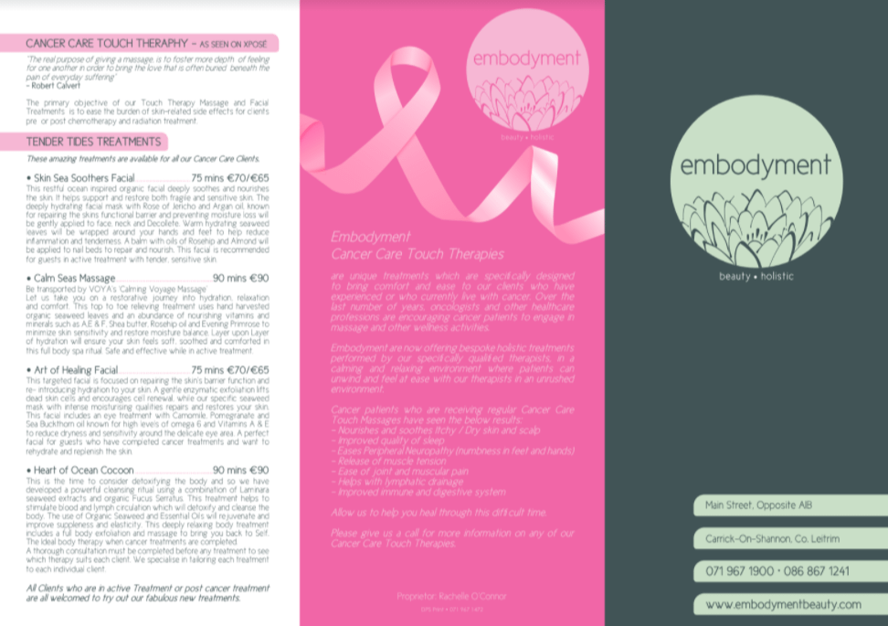 Treatments - Embodyment Beauty | Carrick On Shannon